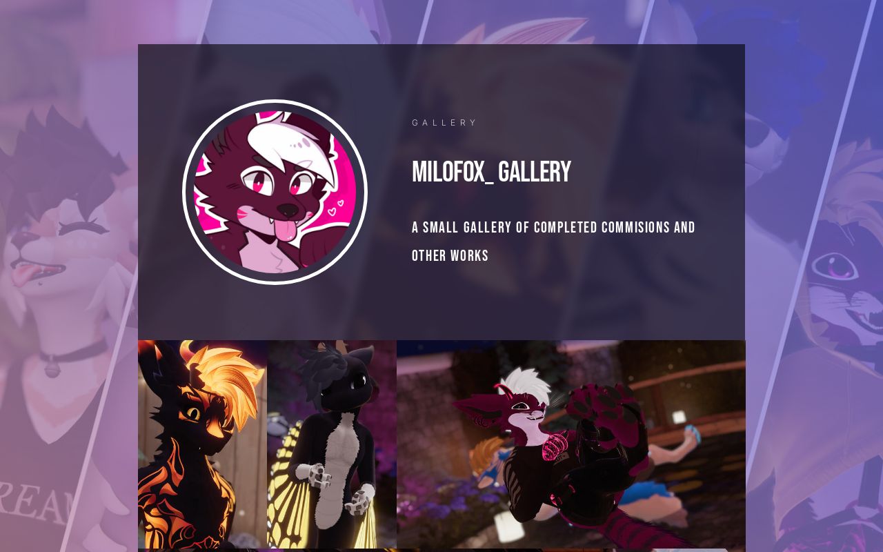 MiloFox Gallary Page